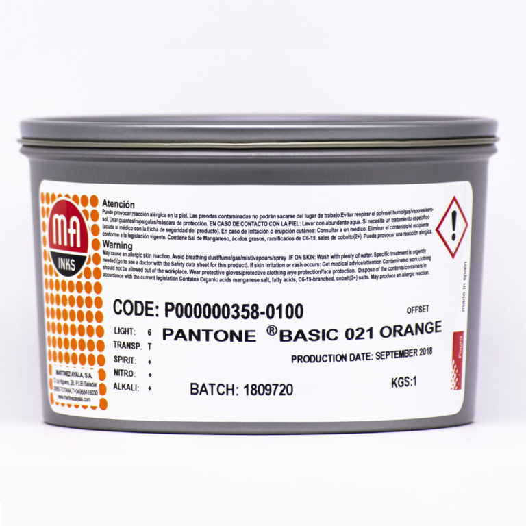 Pantone® Naranja 021 - Fine Arts